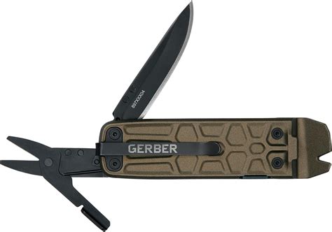 Gerber Gear Lockdown Slim Pry 7 In 1 Multi Tool 2 5 Plain Edge Blade Scissors Saw Edc