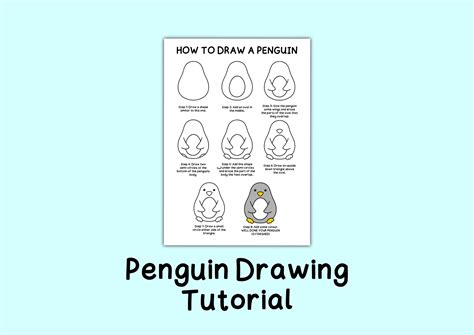Mash Animals Penguin Drawing Tutorial