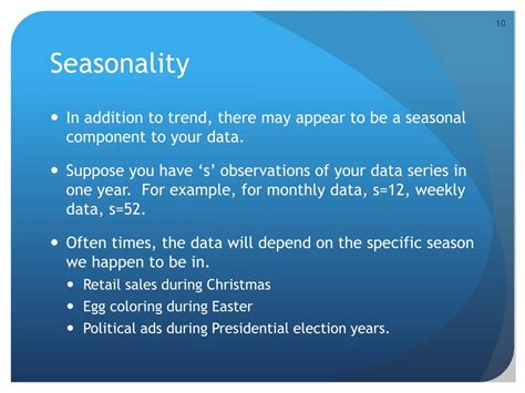 Ppt Lecture 6 Topic 1 Forecasting Trend And Seasonality Powerpoint