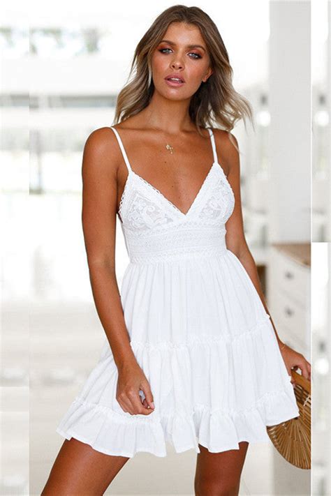 Sexy Short White Dress