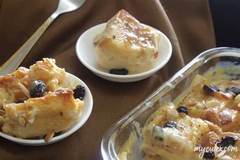 Eggless Bread Pudding Dessert • My Culinary Expressions