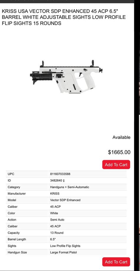 Kriss Vector Gen 1 All Done Need To Replace Cheap Light With A Surefire Or A Mod Light R Kriss