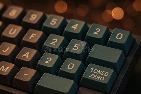 Custom Keyboard With Toneed Zero And Numeric Keys Stock Illustration Illustration Of Toneed