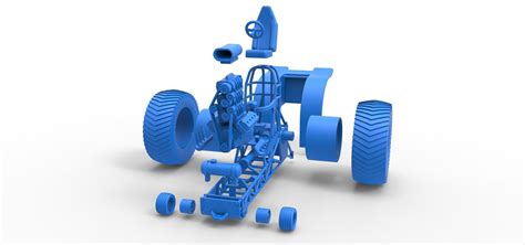 Fun Short Super Modified Pulling Tractor Version 2 Scale 1 To 25 3d Model 3d Printable Cgtrader