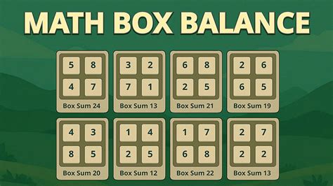 Math Box Balance Logic Game Play Online At Simplegame