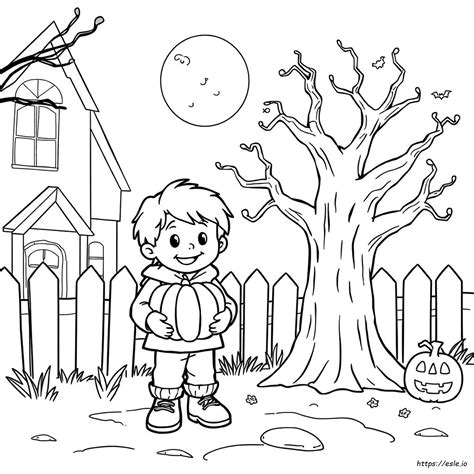 Halloween Värityskuvat Lapsille