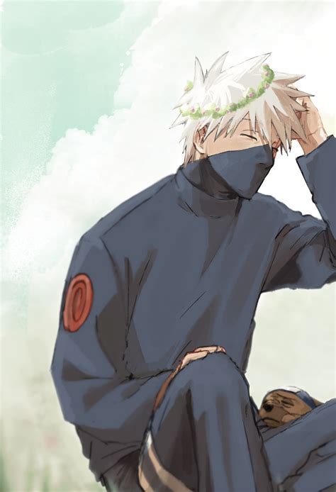 Hatake Kakashi And Pakkun Naruto Drawn By Toneanpo Danbooru