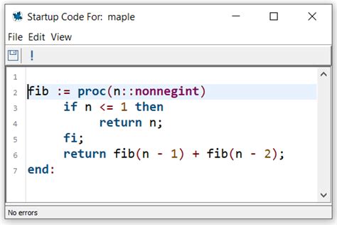 Maple Text Editor Let Solution Say The Method