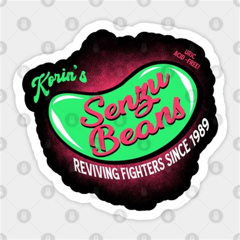 Senzu Beans Dbz Super Saiyan Anime Sticker Teepublic