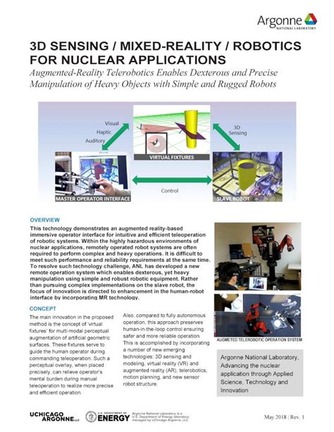 Pdf 3d Sensing Mixed Reality Robotics For Mixed Reality Vrar Display Ar Based