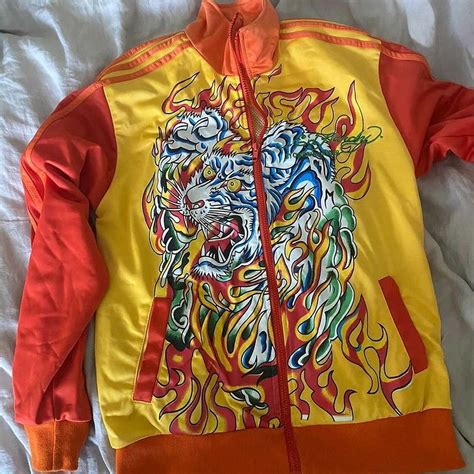 Mens Ed Hardy Jacket In A Size Medium Can Be Unisex Depop