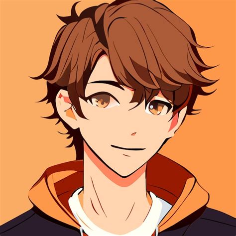 Handsome Boy Vector Illustration Flat 2 Premium Ai Generated Vector