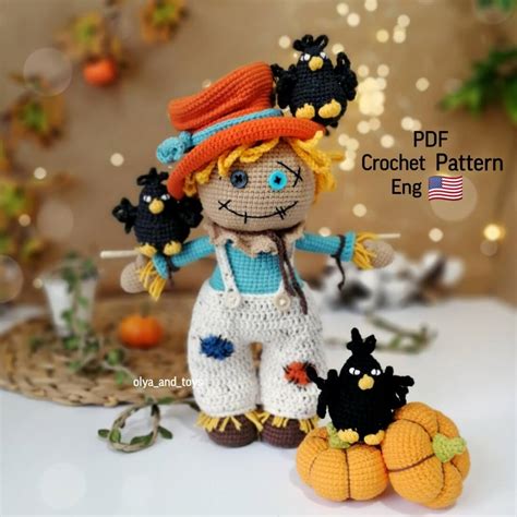 Halloween Scarecrow Crochet Pattern Printable Pdf Amigurumi Today Shop