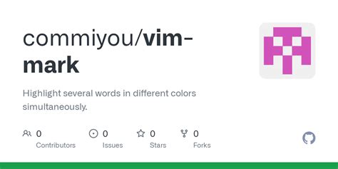 Github Commiyouvim Mark Highlight Several Words In Different Colors
