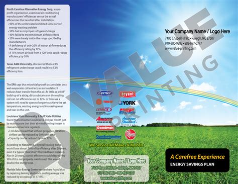 Hvac Preventative Maintenance Brochure 01 Value Printing