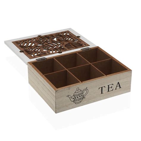 Caja De Té Con 6 Compartimentos Organiza Con Estilo