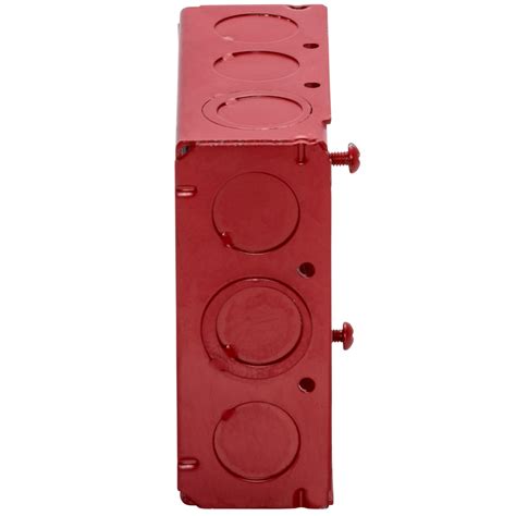 4 Square 1 12 Deep Red Fire Alarm Box Centaur Installation
