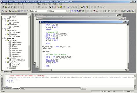 Visualdsp Builtin Tcl Use