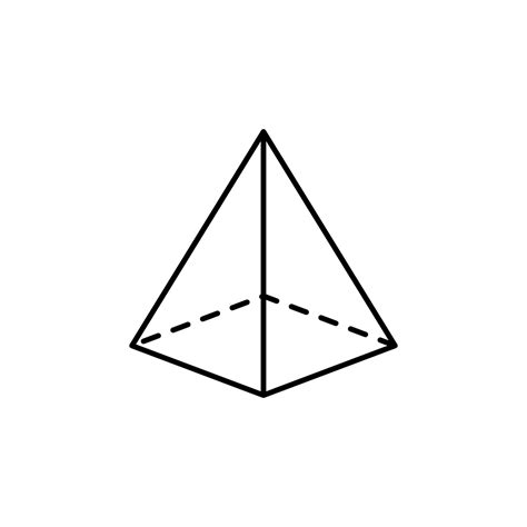 Geometric Shapes Square Pyramid Vector Icon Illustration 23016856 Vector Art At Vecteezy