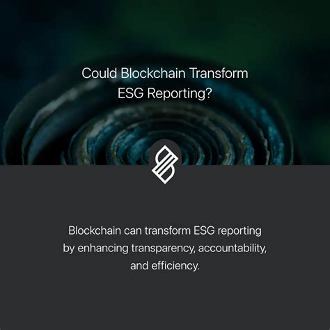 Could Blockchain Transform Esg Reporting → Sustainability Question