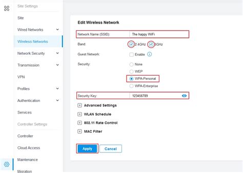 How To Configure Basic Wireless Settings Of My TP Link EAP Via Omada Controller