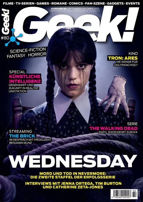 Jenna Ortega Unveils Gothic Rebellion In Geek Magazine 2025 • Celebmafia