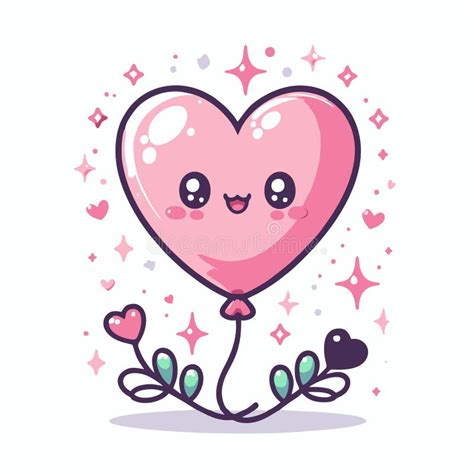 Elegant Vector Illustrator Of A Cute Balloon Stock Illustration
