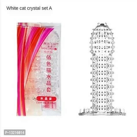 Reusable Soft Silicon Material Condoms And 1 Liquid Pouch For Men Non