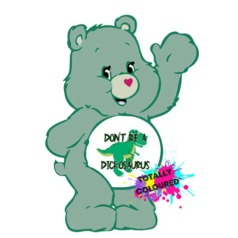 Swear Bear Dickosaurus Totally Coloured