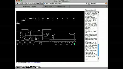 Sl Command In Jslinux Youtube