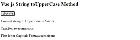 Vue Js Stringtouppercase Function Convert String Into Uppercase In