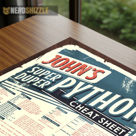 Python Cheat Sheet Poster