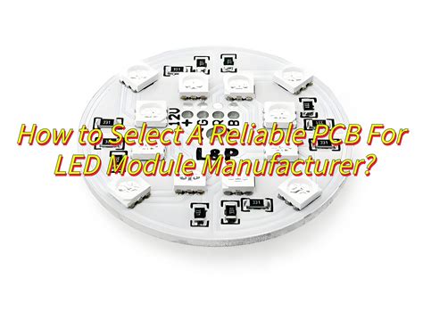 Led Pcb Module Design Pcb For Led Module Manufacturer