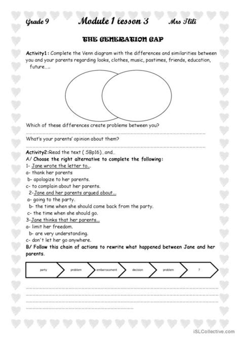 172 Generation English Esl Worksheets Pdf And Doc