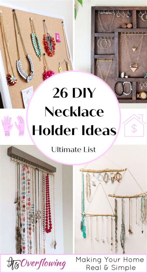 26 Diy Necklace Holder Ideas For An Organized Display