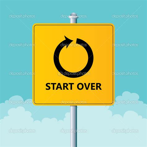 Start Over Stock Vector By ©herminutomo 38685011