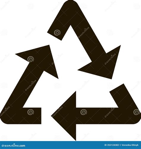 Universal Recycling Symbol Featuring Three Arrows In A Continuous Loop Illustrating The
