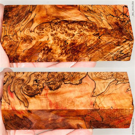Stabilized Wood Spalted Box Elder Burl Block Dimec Wood