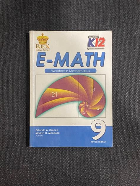 E Math Worktext In Mathematics 9 Grade 9 Math Revised Edition By