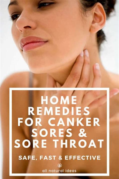 Home Remedies For Canker Sores And Sore Throat All Natural Ideas
