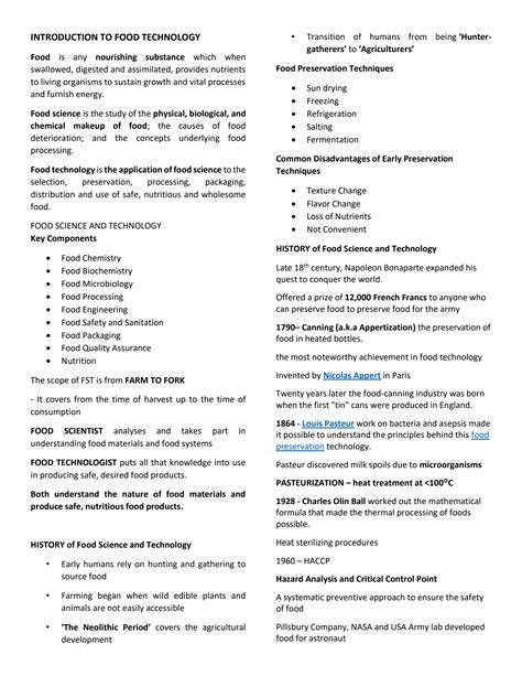 Solution Introduction To Food Technology Reviewer Studypool