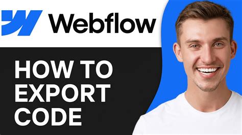How To Export Code On Webflow 2o25 Full Guide Youtube