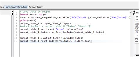 incrementally correcting for missing rows and columns knime analytics