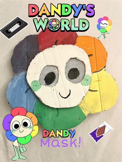 Dandy Mask From Dandys World Etsy