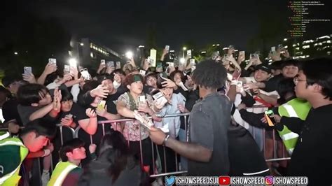 Portrait Of Ishowspeed Dating With A Korean Girl To Perform On Stage