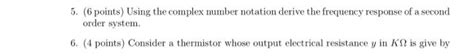 Solved 6 Points Using The Complex Number Notation Derive