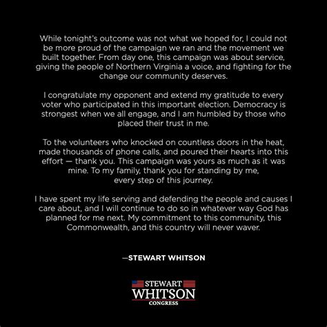 My Full Statement On Stewart Whitson For Congress Facebook