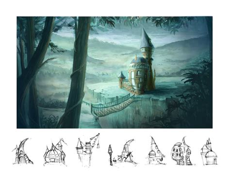 Concept Art For Disneys Sleeping Beauty Castle
