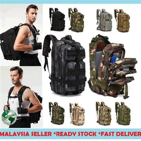 Army Military 3p Attack Tactical Backpack Swat Bag Hiking Bag 25l Beg