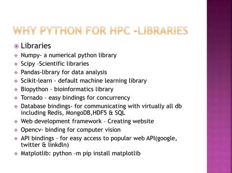 Role Of Python In Hpc Pptx